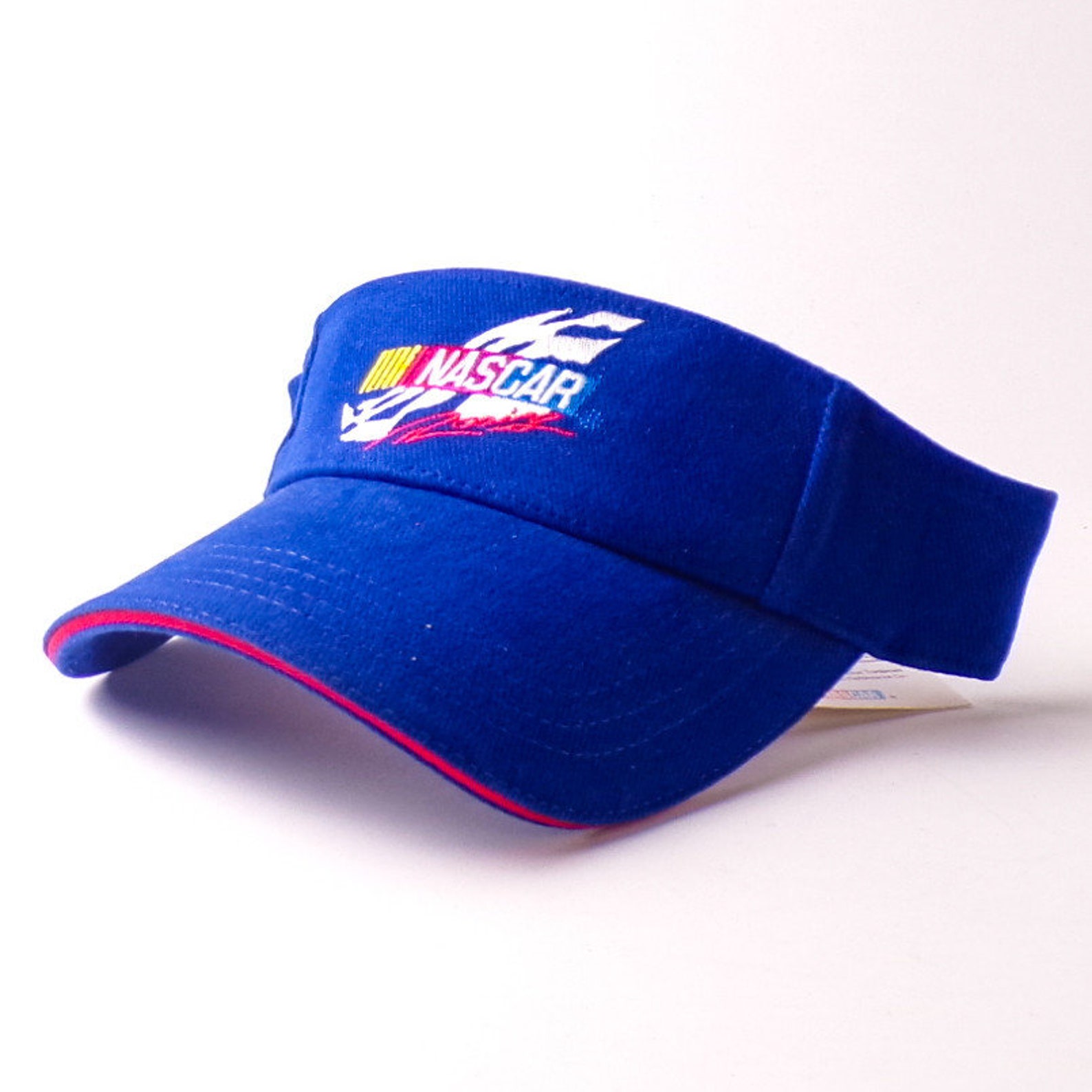 Vintage Blue/red NASCAR Racing Adjustable Visor - New - Etsy
