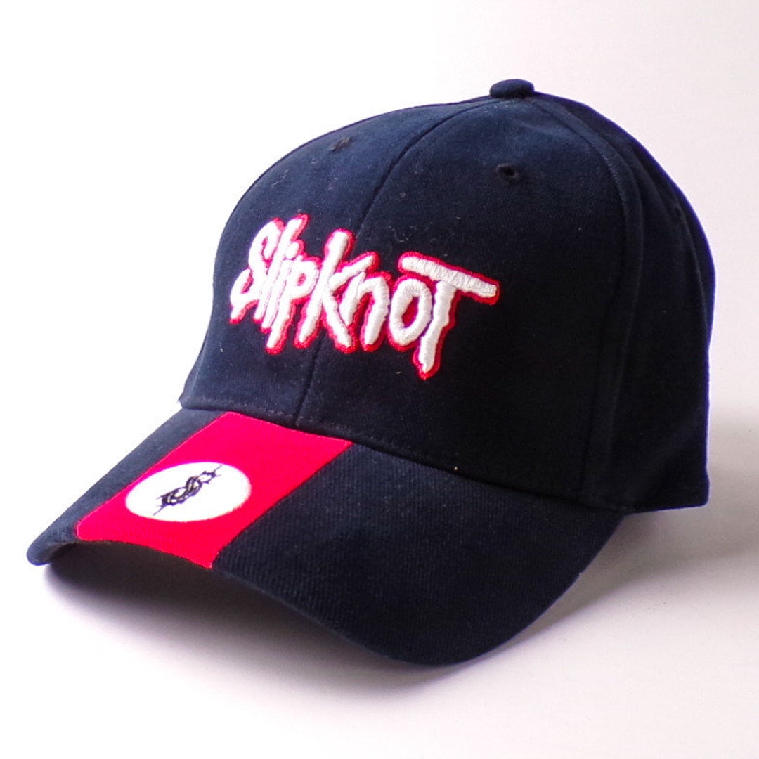 Vintage Black/red Slipknot Brushed Cotton Fitted Hat S/M New - Etsy