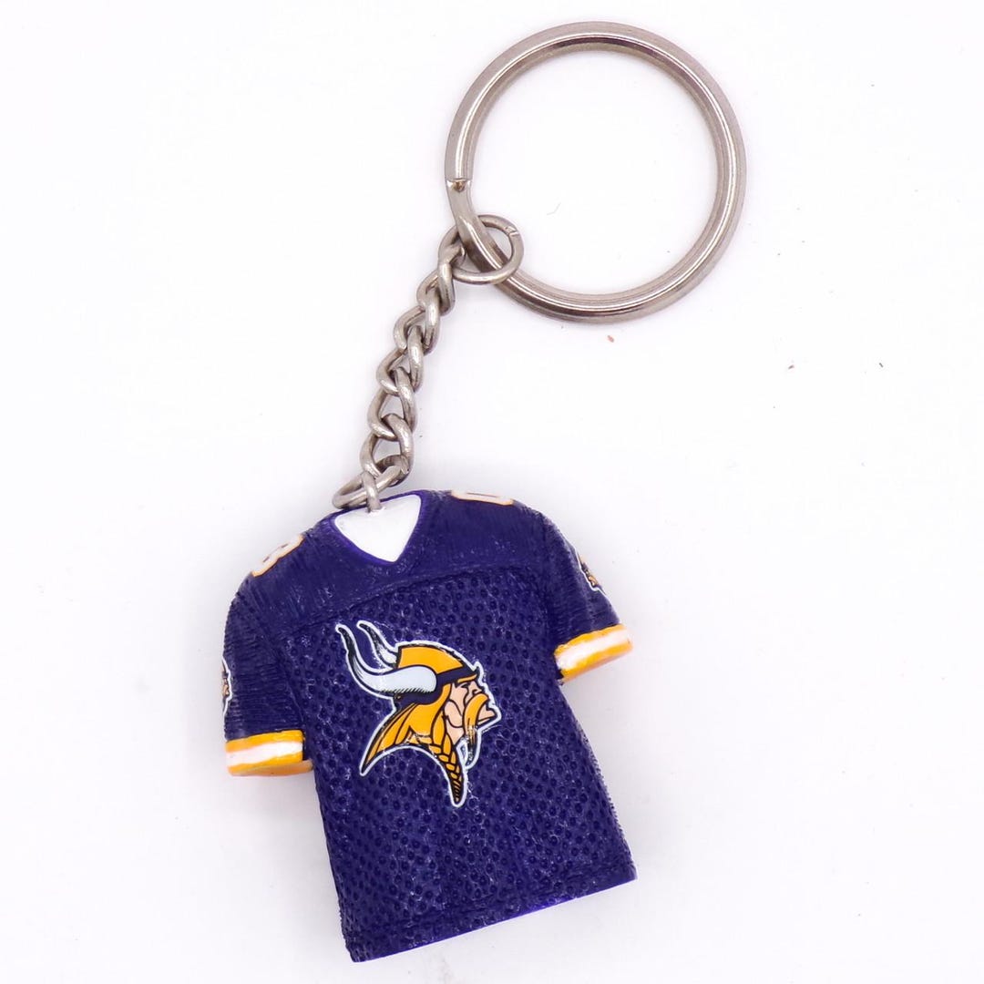 Vintage Minnesota Vikings NFL Jersey #3 Keychain - Now Jordan Addison ...