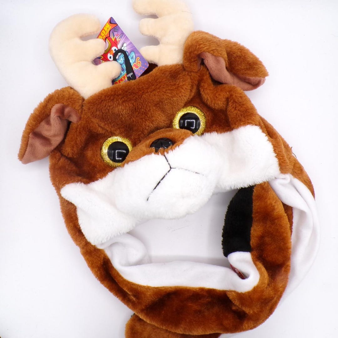 Big Eyes Action Critter Cap Deer Hat W/moving Ears - Etsy
