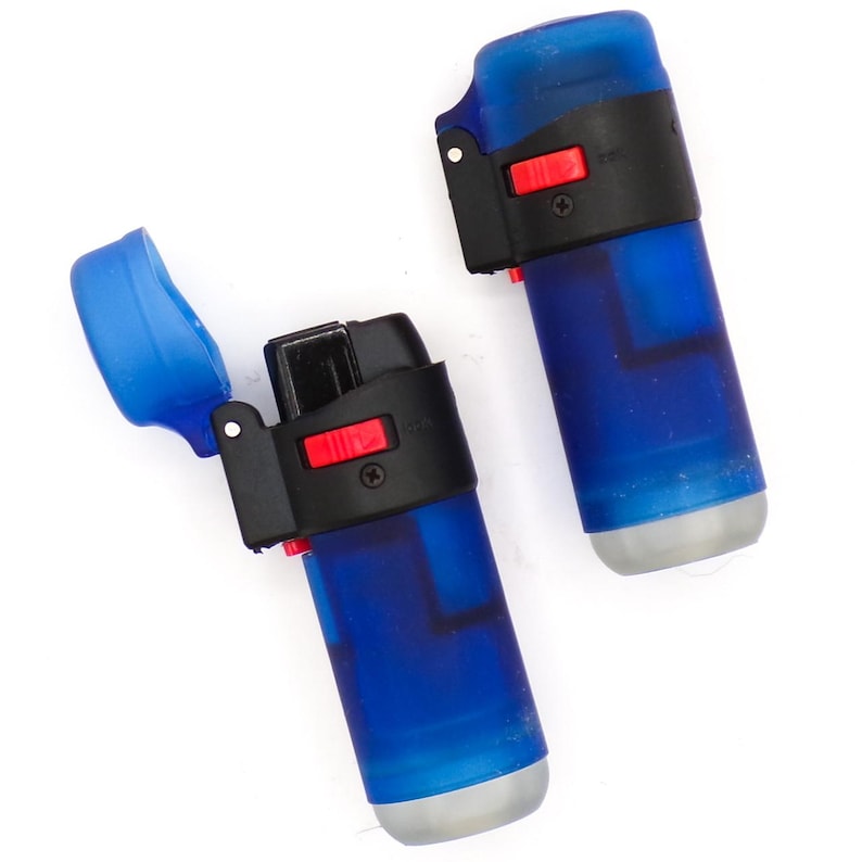 Set of Two Translucent Blue Eagle Torch Refillable Torch Lighters - Etsy