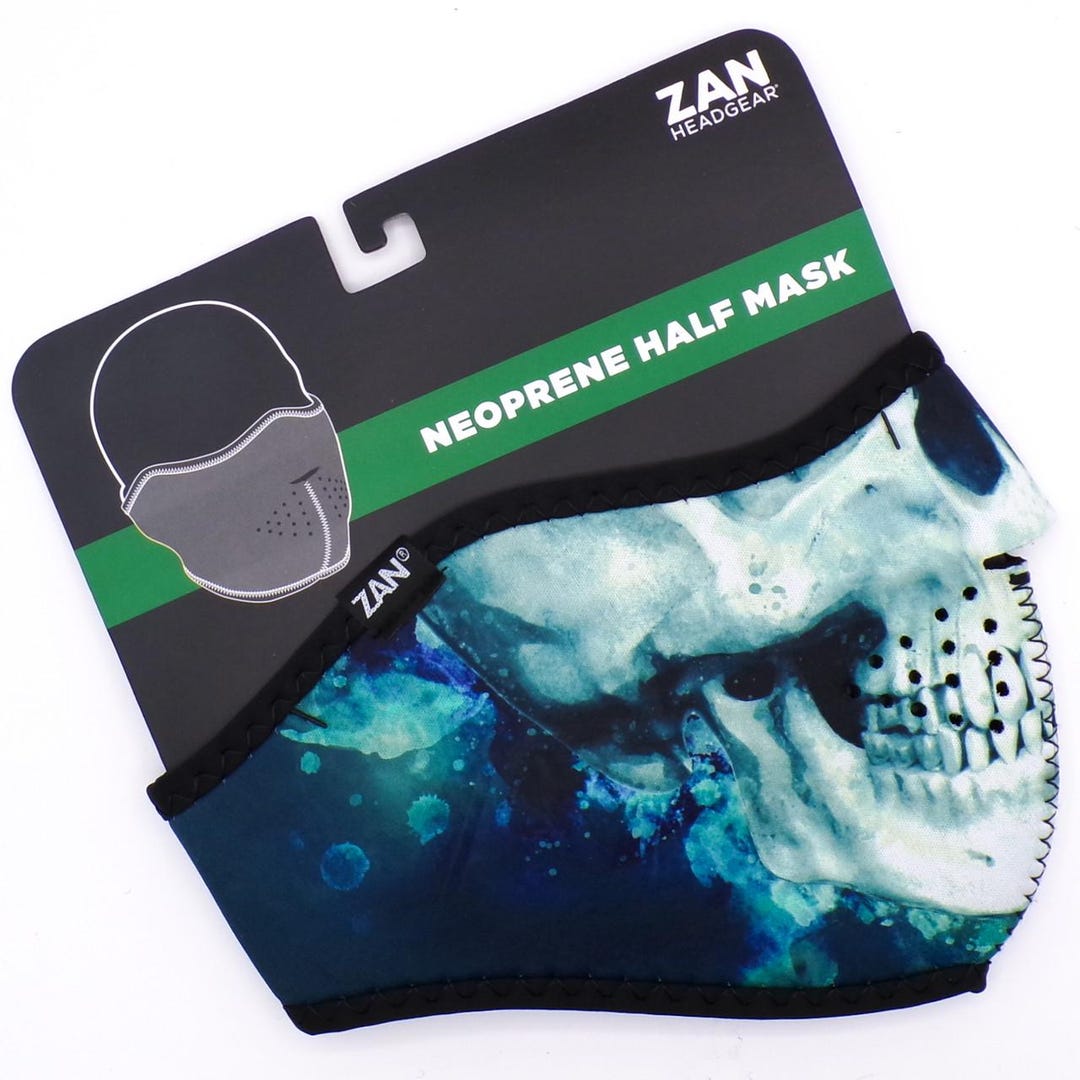 Paint Skull Nylon-lined Neoprene Half Face Mask - Etsy