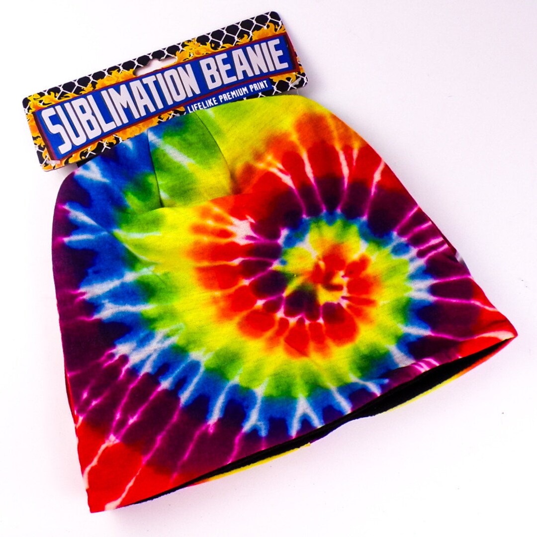 Premium Print Spiral Tie-dye Sublimation Beanie Hat - Etsy