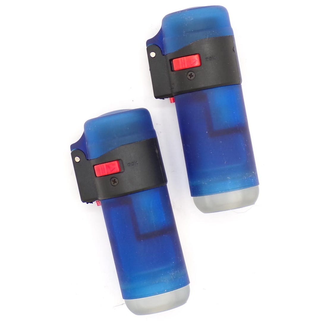 Set of Two Translucent Blue Eagle Torch Refillable Torch Lighters - Etsy