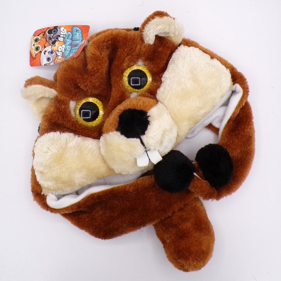 Critter Caps Big Eyes Cheery Chipmunk Animal Hat - Etsy