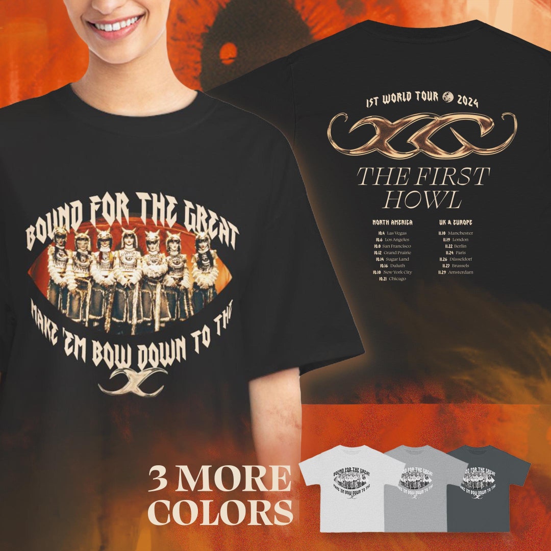 XG the First Howl 2024 US North America, UK, Europe Tour Tee Woke up ...