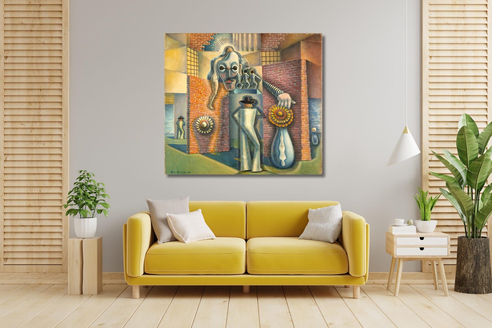 Intricate Surrealist Art Print | Abstract Figurative Wall Decor ...