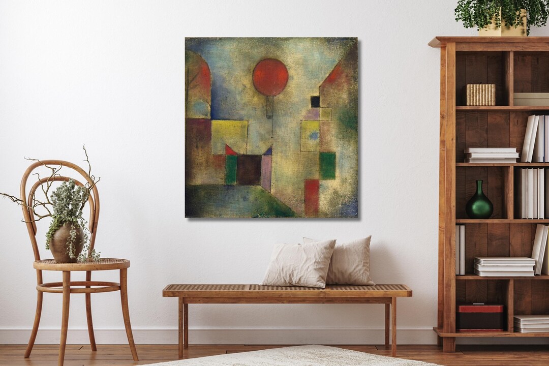 Paul Klee 1922 Red Balloon Print Canvas,paul Klee Canvas Art, Paul Klee ...