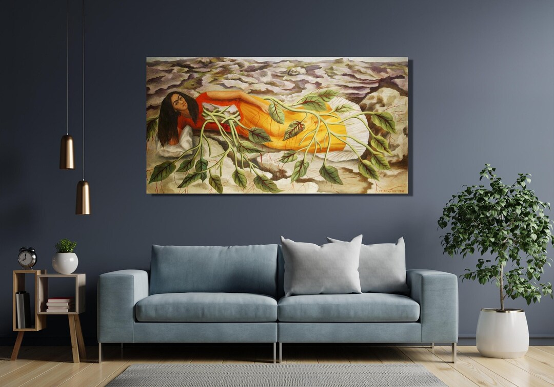 Frida Kahlo's Roots Print Canvas Poster Wall Decor,frida Kahlo Print ...
