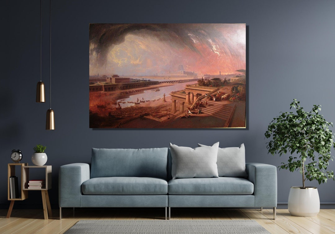 John Martin Fall of Babylon Art Print,john Martin Canvas Wall Art,john ...