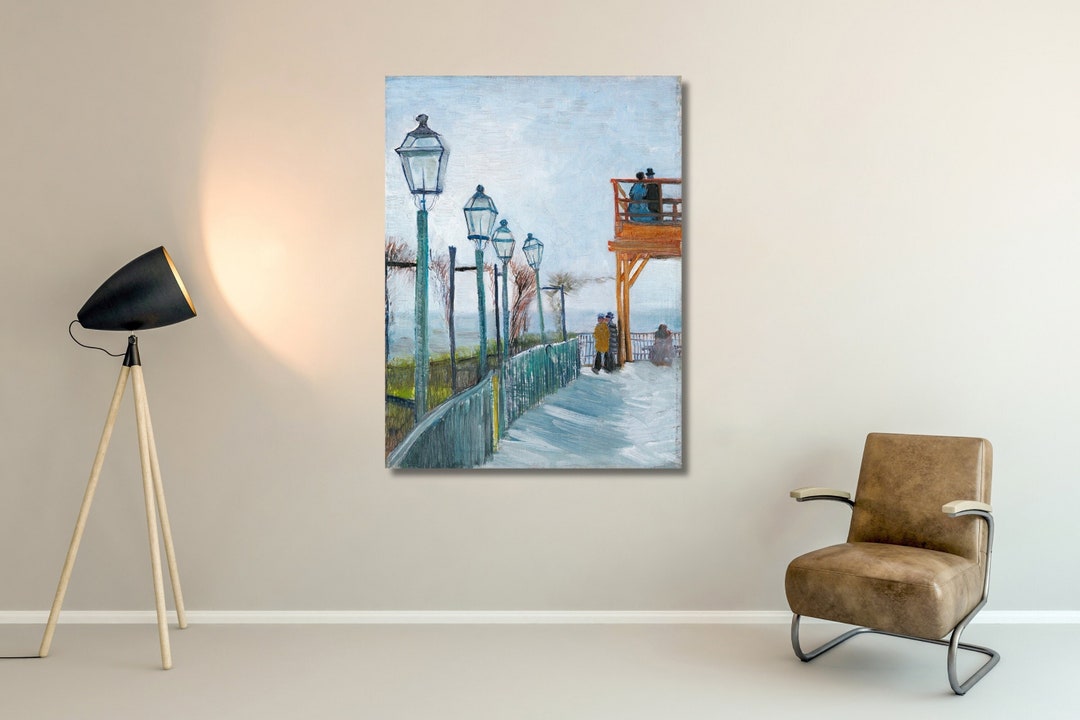 Van Gogh's Terrace and Observation Deck Painting Canvas Print Wall Art ...