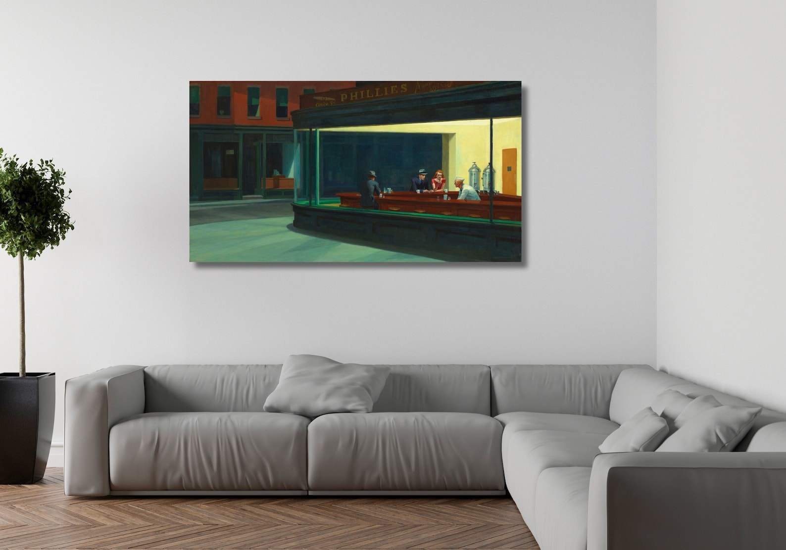 Nighthawks by Edward Hopper Canvas Wall Art,edward Hopper Nighthawks ...