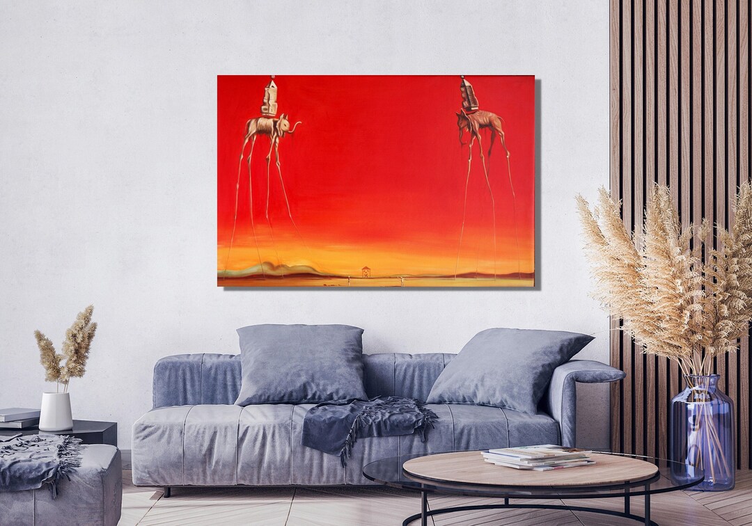 Salvador Dali's 'the Elephants' (1948) Print Canvas Print,salvador Dali ...