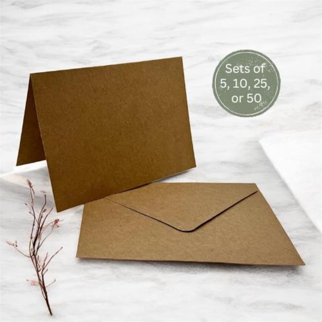 Set of 25 Blank Card and Envelopes for Papercraft A1 Cards Supplies 3 ...