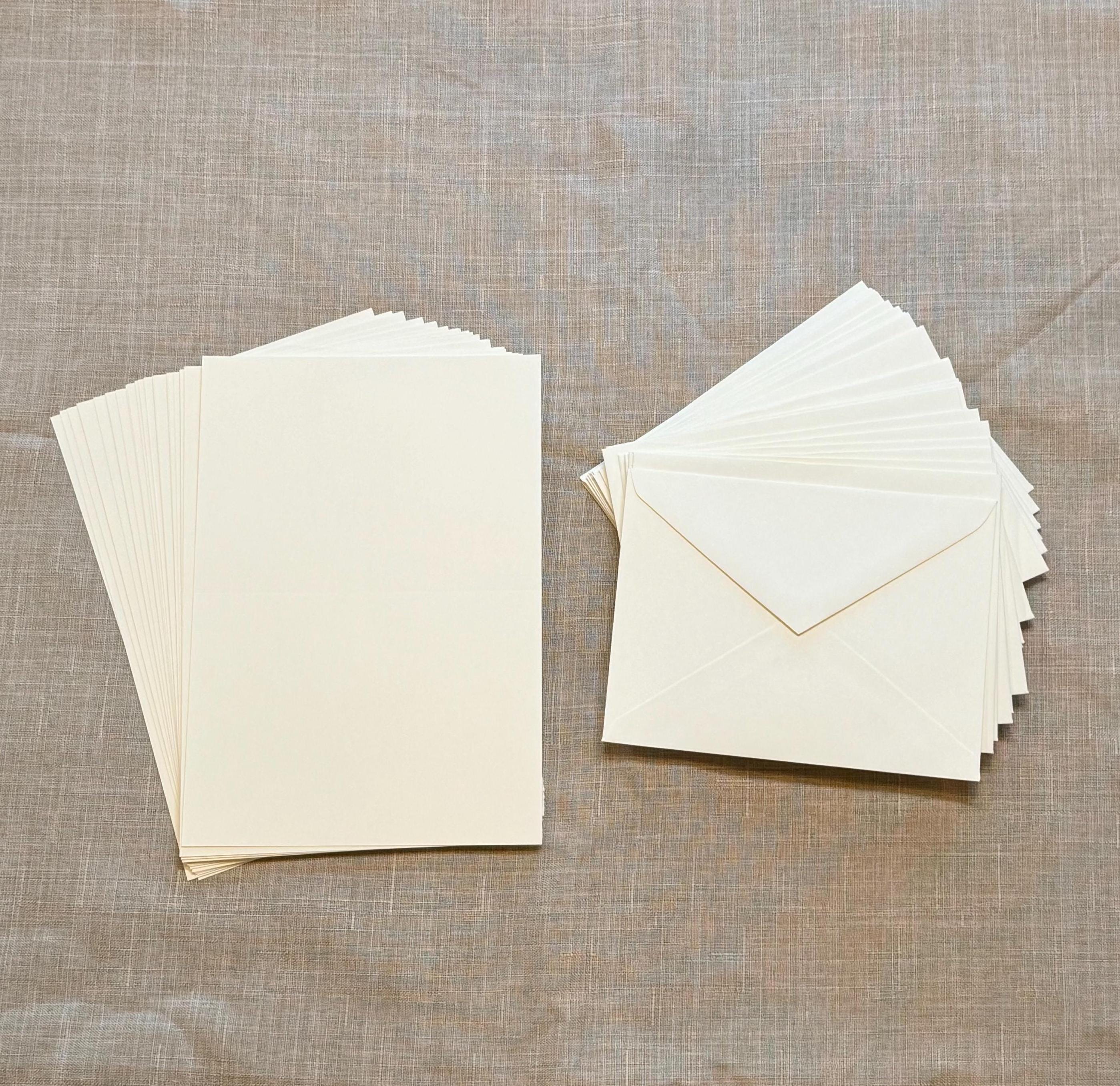 Set of Blank A2 Card and Envelopes for Cardmaking Supplies Papercraft ...