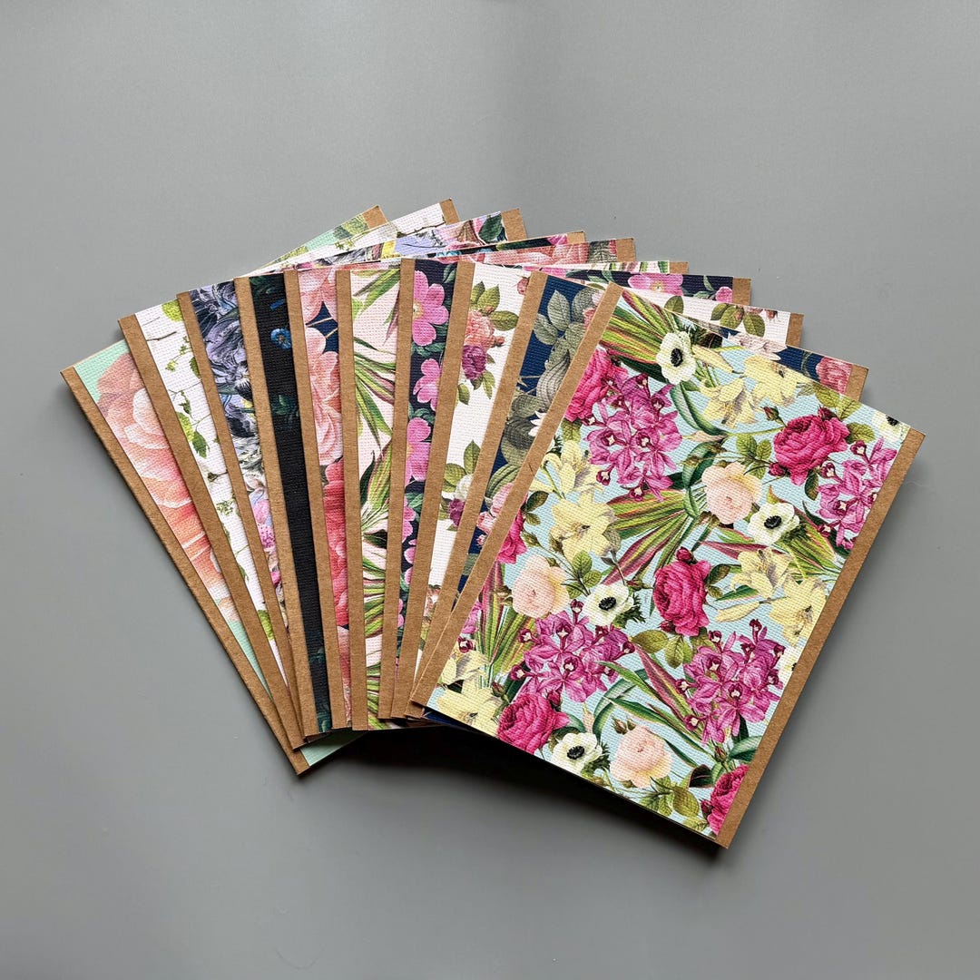 Handmade Floral Blank Greeting Cards All Occasion Card for Her Handmade ...