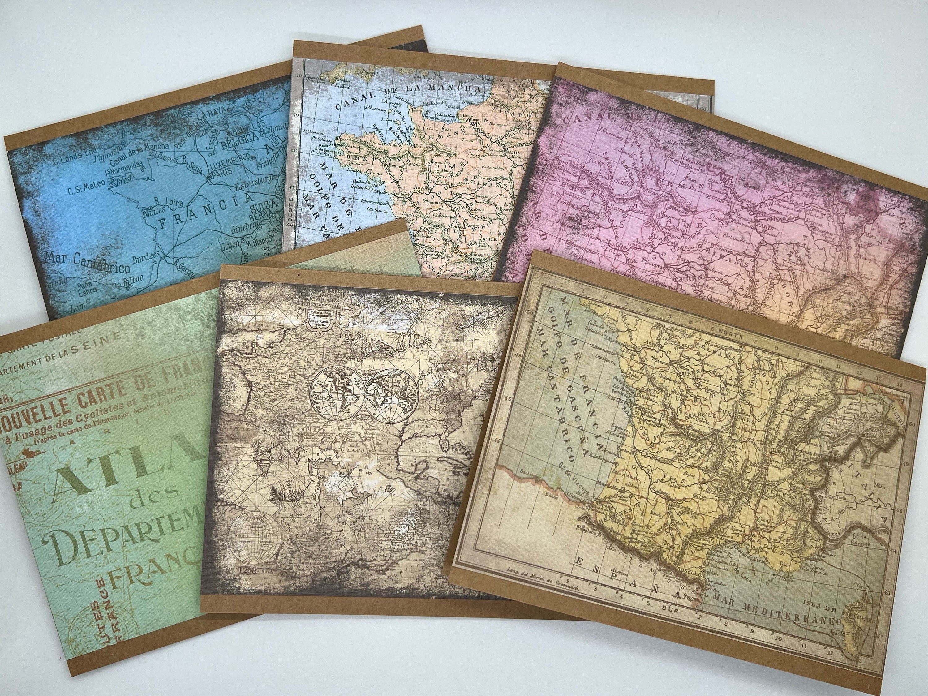 Travel-themed Cards 12 Pack, Blank Cards With Envelopes, Stationary ...