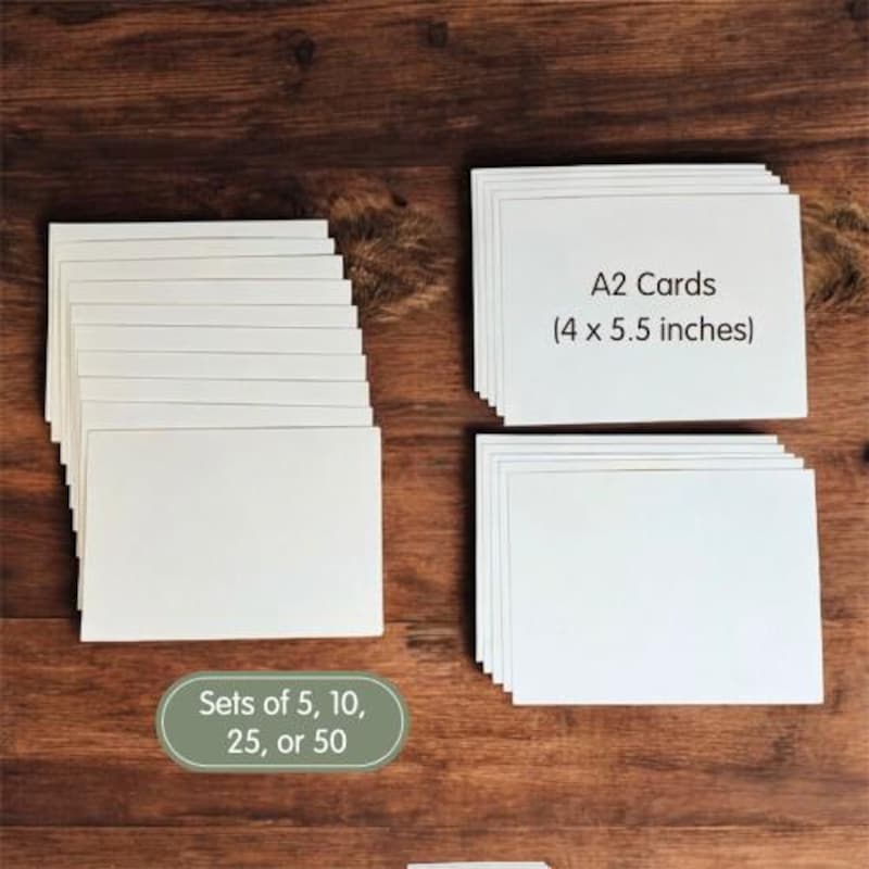Blank Note Card Set - Etsy