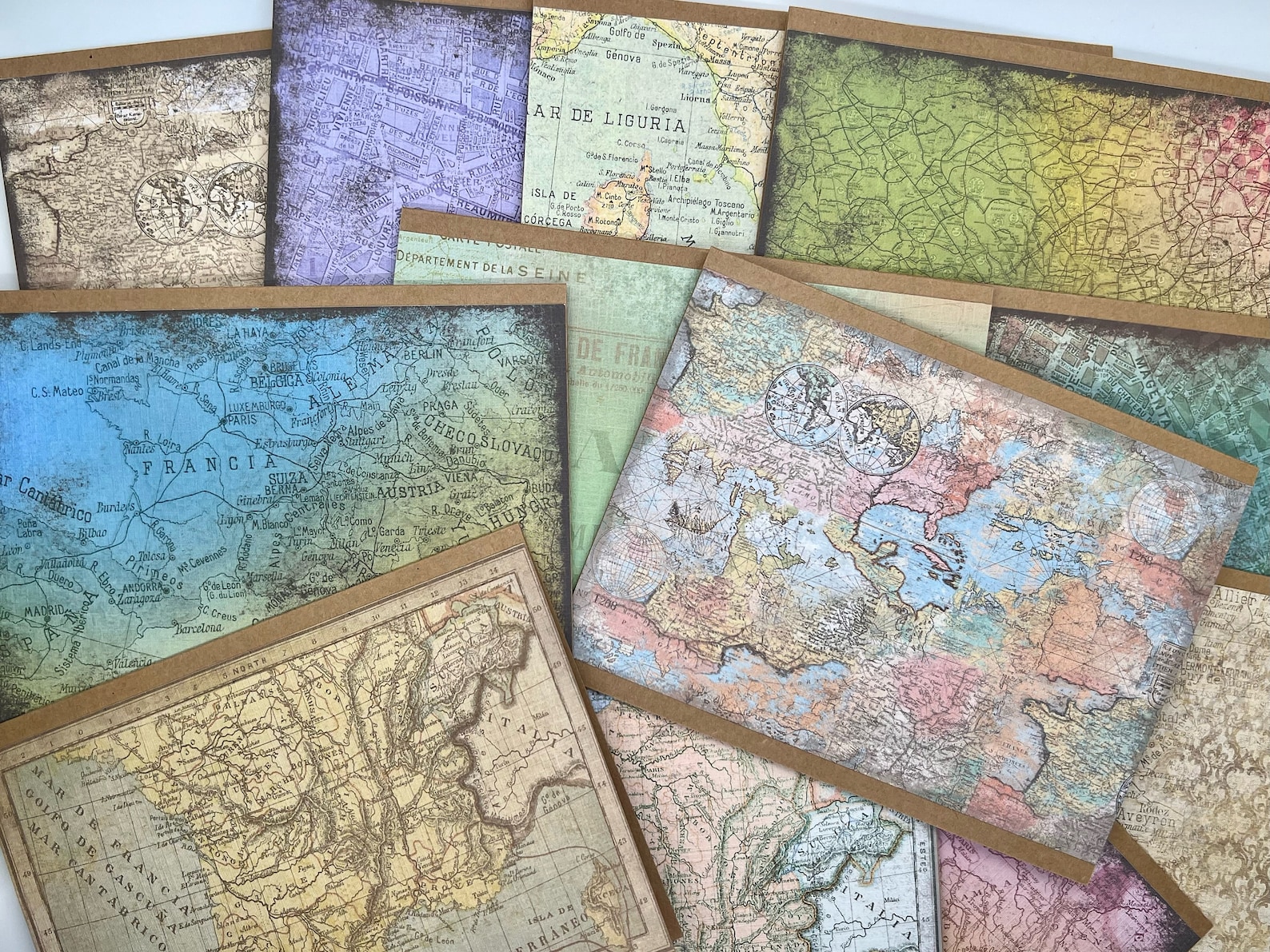 Travel-themed Cards 12 Pack, Blank Cards With Envelopes, Stationary ...
