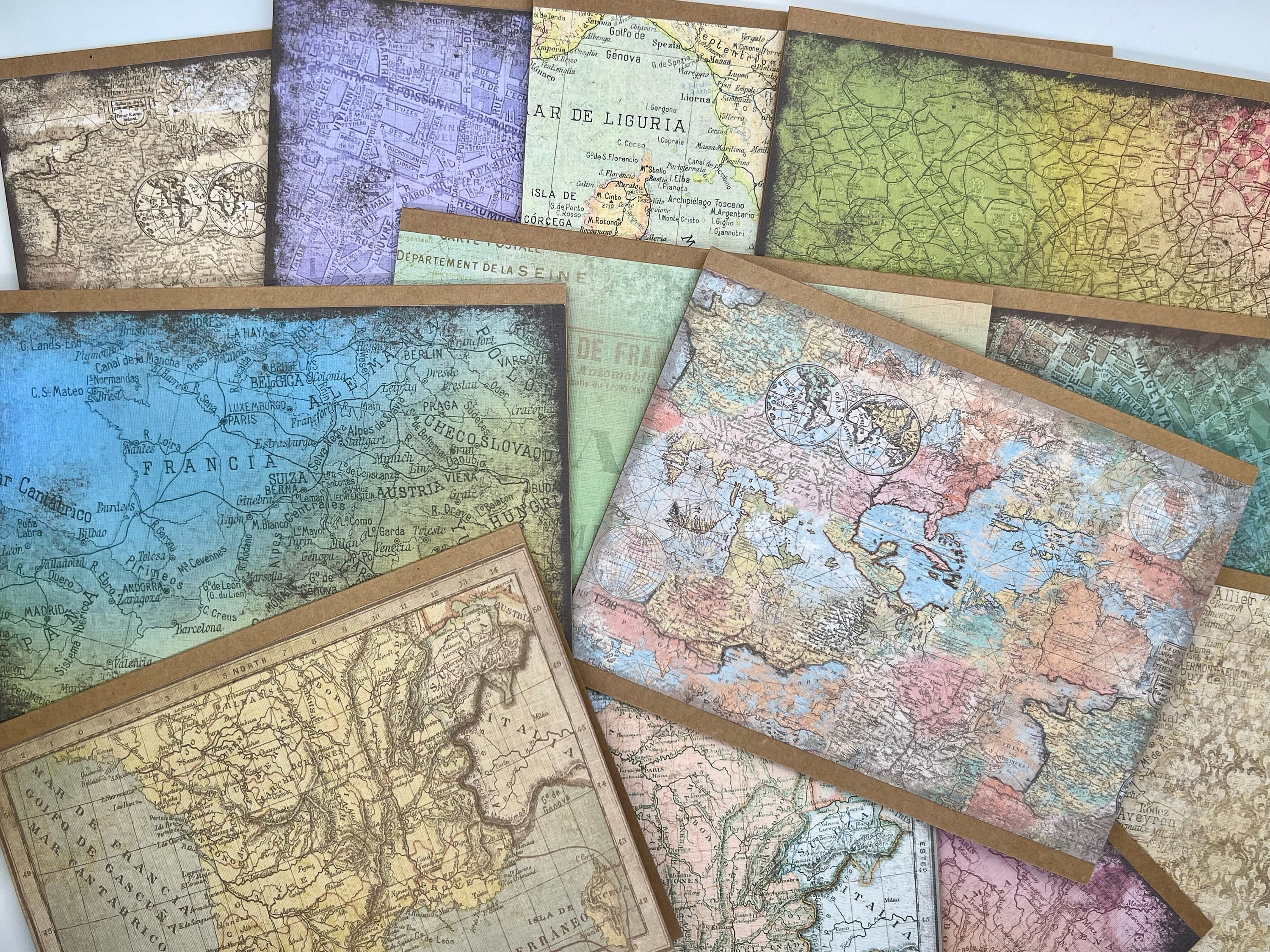 Travel-themed Cards 12 Pack, Blank Cards With Envelopes, Stationary ...