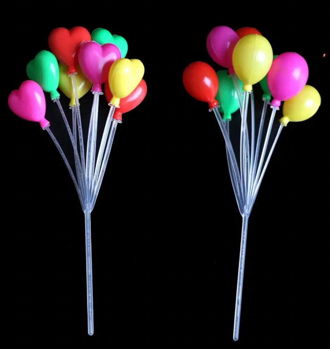 Mini Balloon Cake Toppers, Birthday Cake Decor, Party Balloons, Wedding ...