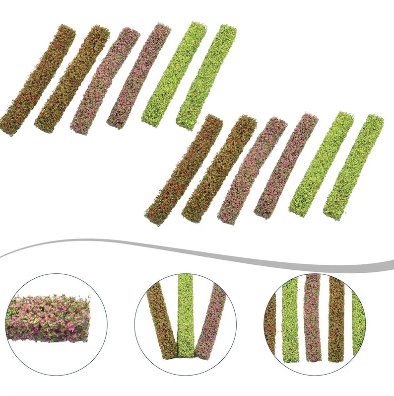 Realistic Shrubs Miniatures for Train Set Foliage Dollhouse Garden ...