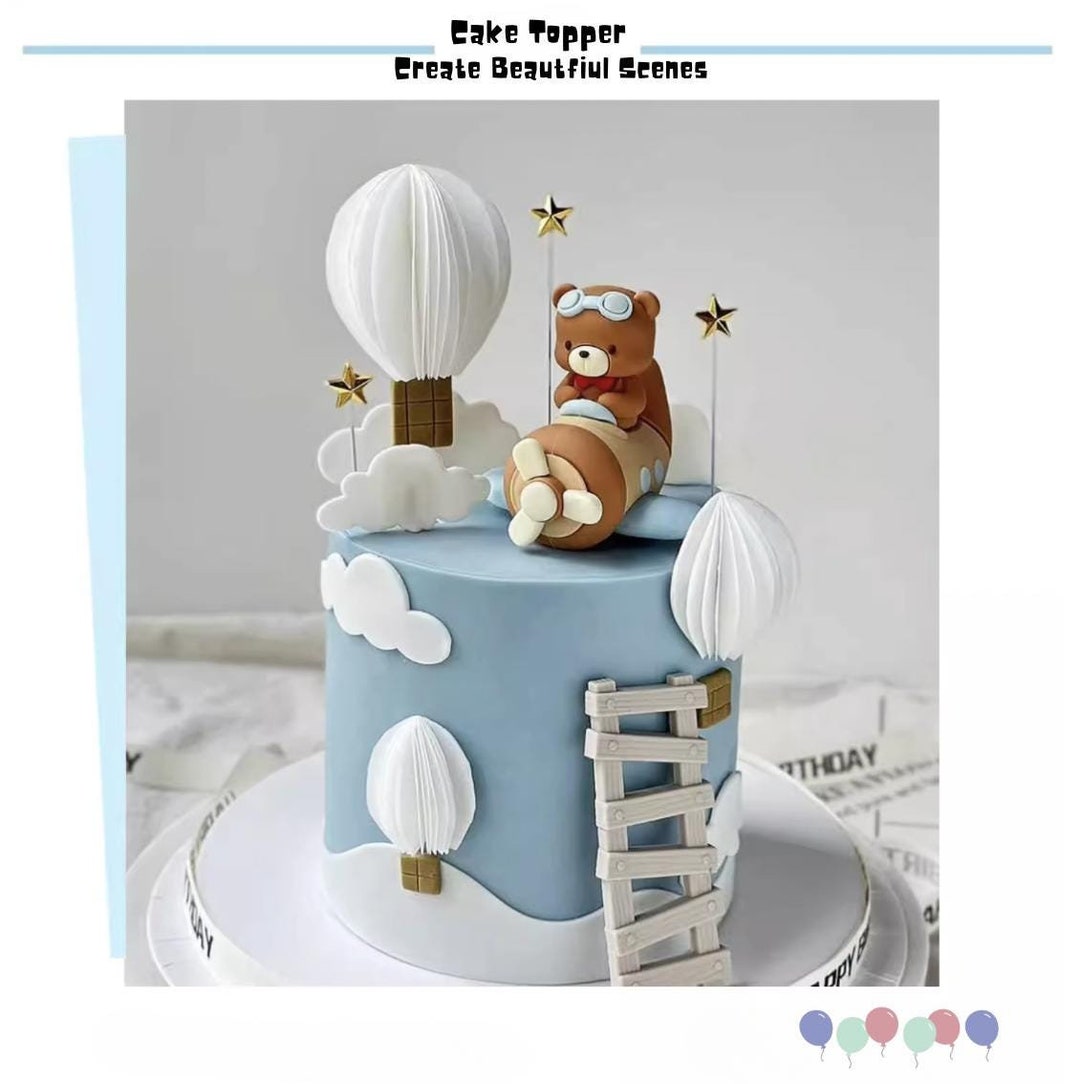 Pilot Cake Topper up up and Away Cloud Cake Pilot Party Theme ...