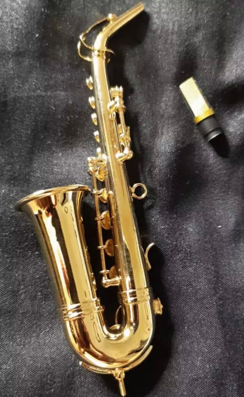 Mini Saxophone Serenade: Perfect for Dollhouses, Cake Toppers,musical ...