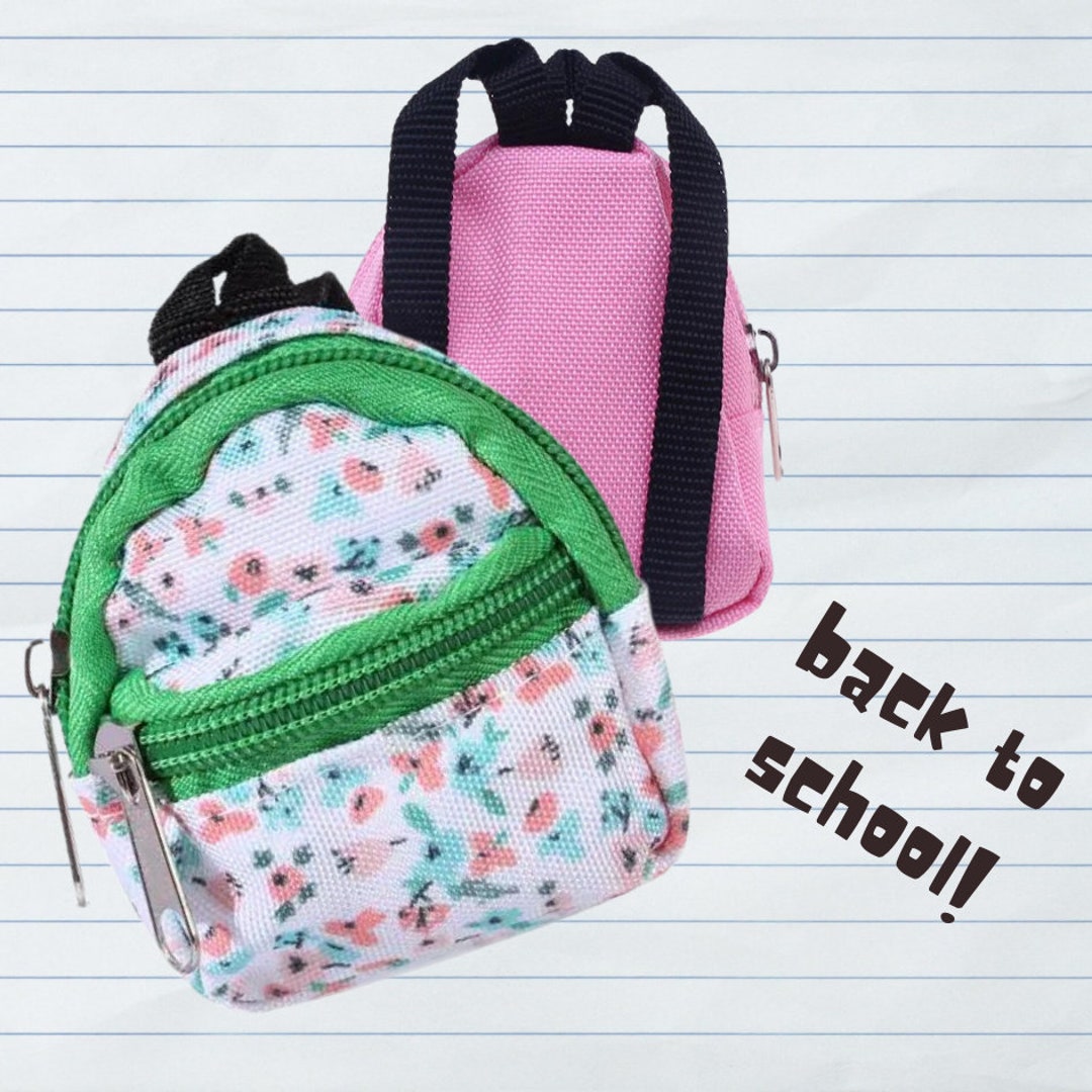 Miniature Doll Backpack, 1pc 8x7cm Cute School Bag, Keychain Rucksack ...