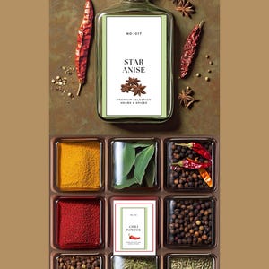 Victorian Floral Spice Jar Labels: Printable PDF for Kitchen Decor - Etsy