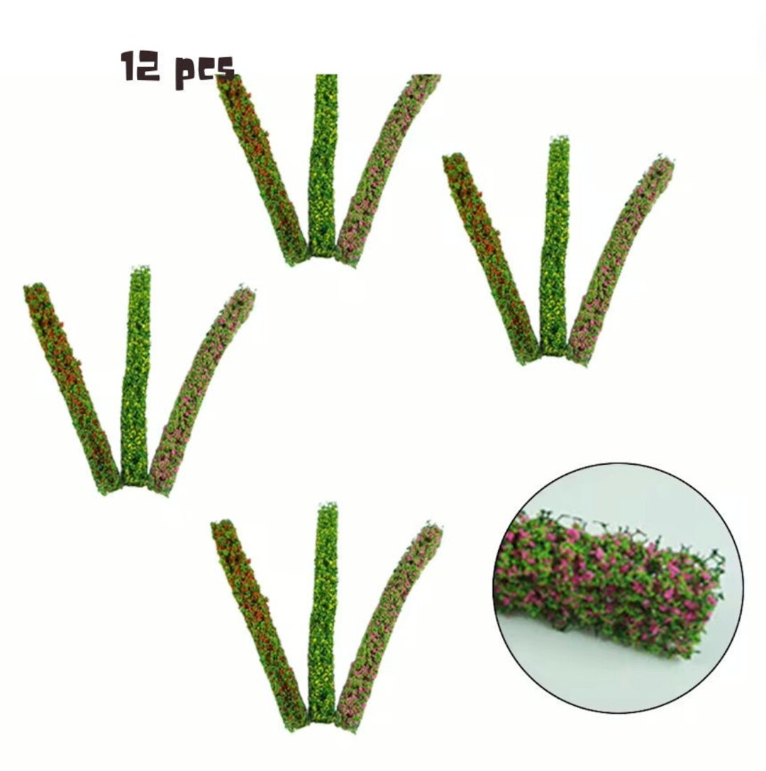 Miniature Hedges Green Bushes for Model Dollhouse Villages Exterior ...