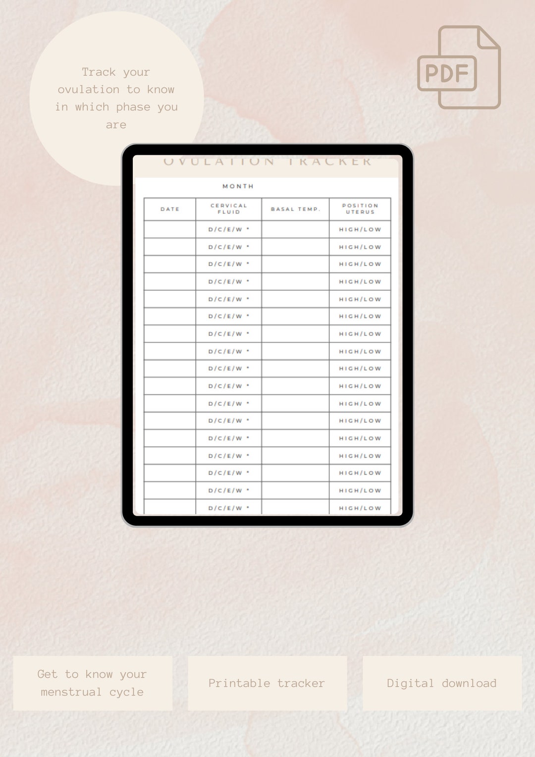 Ovulation Tracker | Fertility Tracker | Cyclical Living | Mood Swings ...