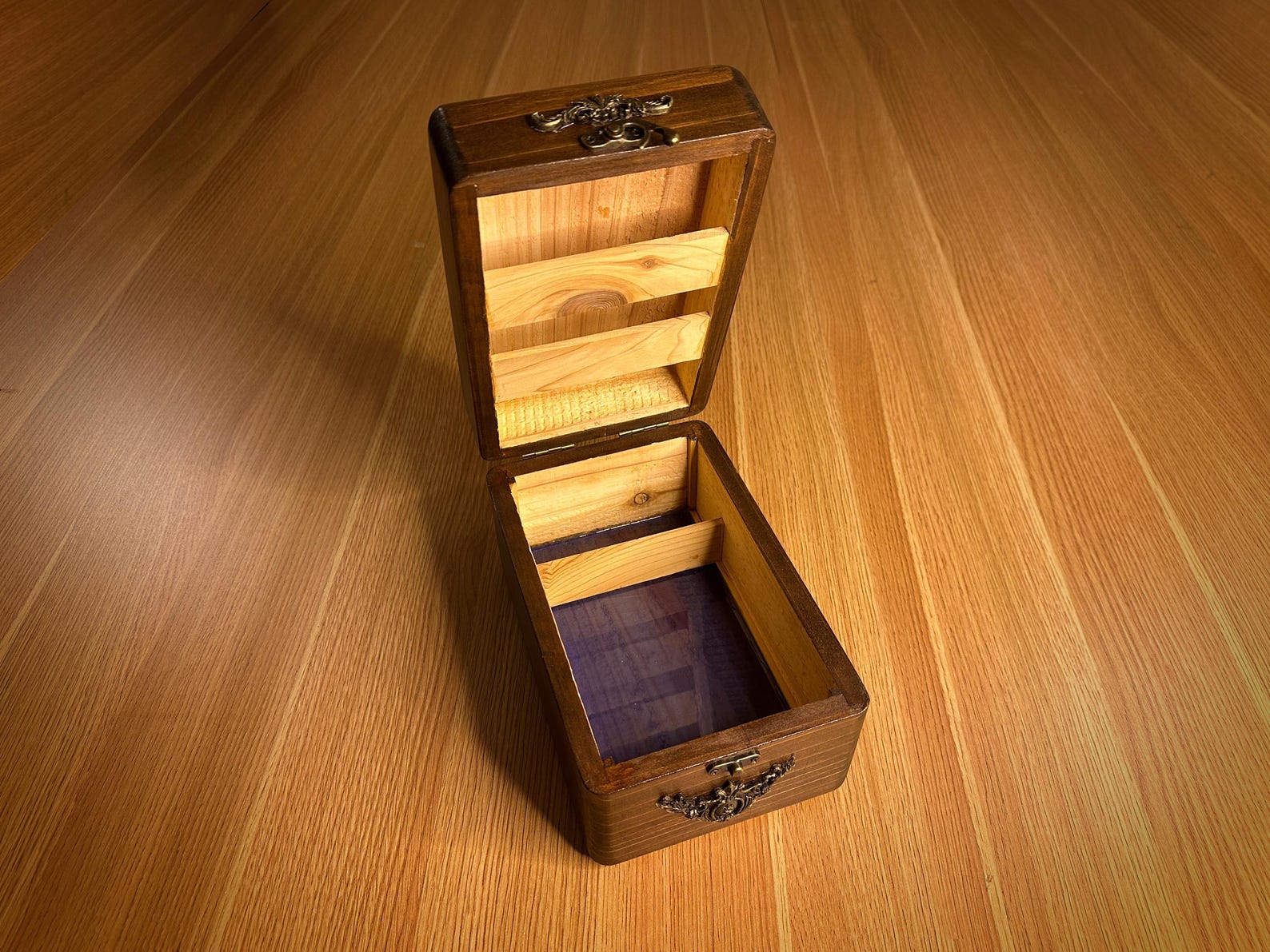 Tarot Oracle Box Cosmic Deck / Photo / Collectible Holder Quirky Wooden ...