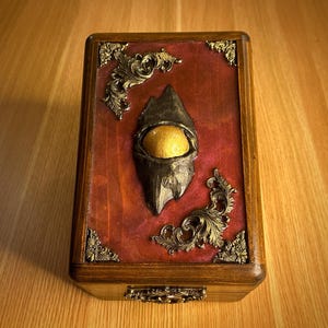 Tarot Oracle Box (red) | Cosmic Deck / Photo / Collectible Holder ...