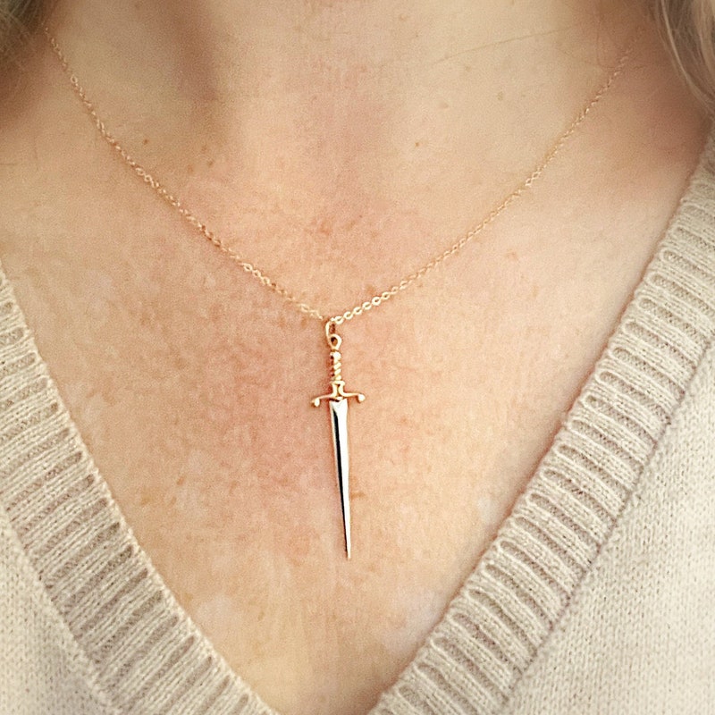 Mens Sword Necklace Pendant - Etsy
