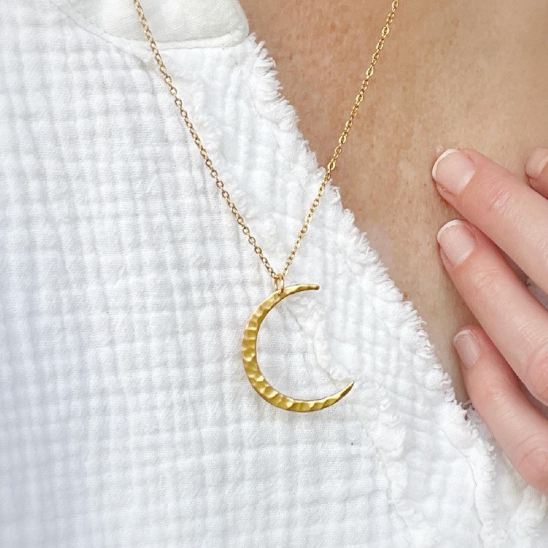 Crescent Moon Jewelry - Etsy