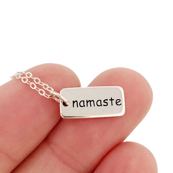 Namaste Necklace - Etsy