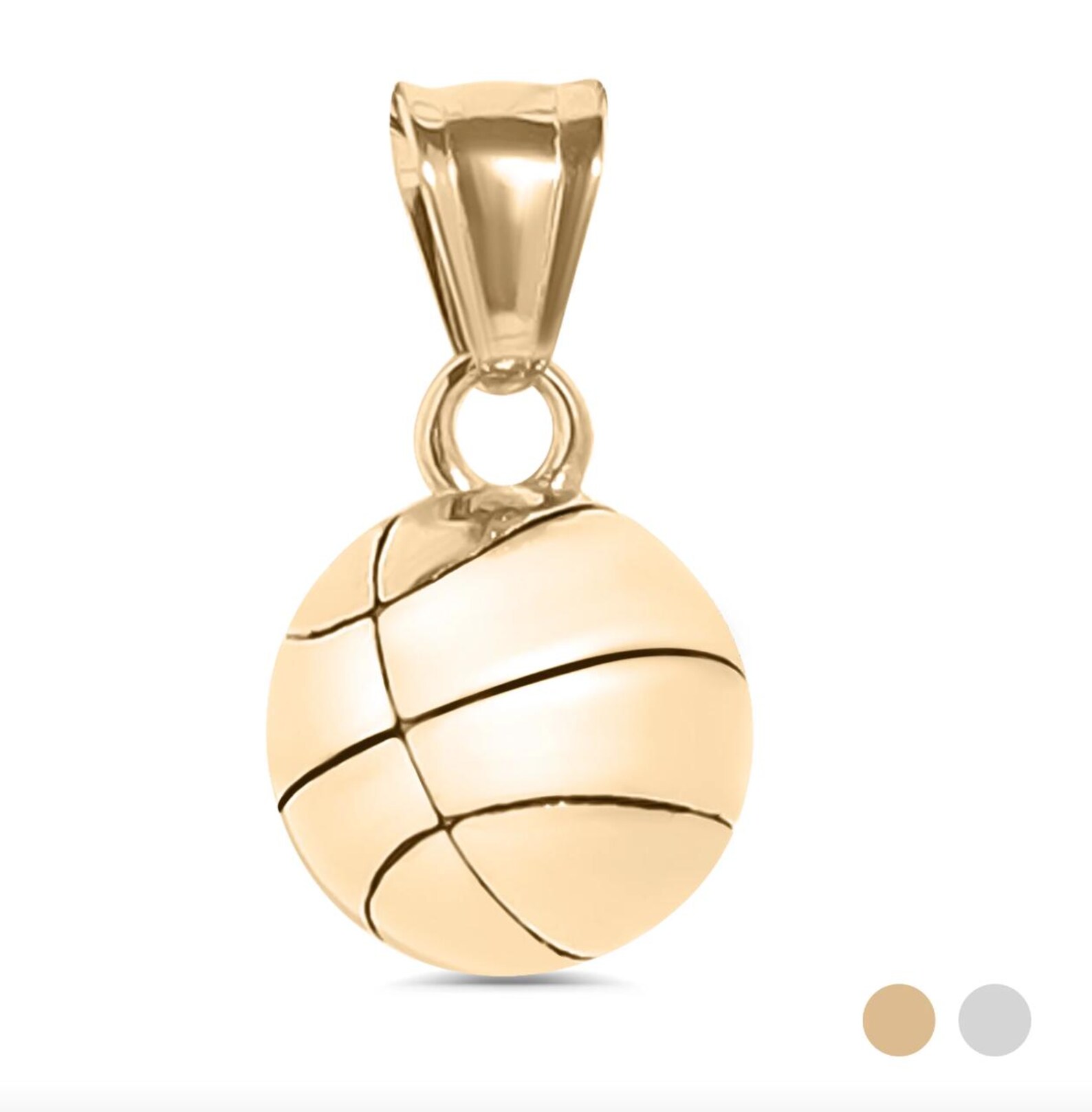 18K Gold Football Charm: Stainless Steel Sports Pendant Necklace - Etsy