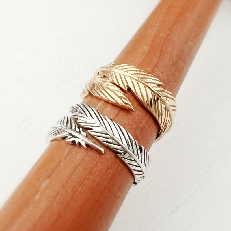 Feather Ring - Etsy