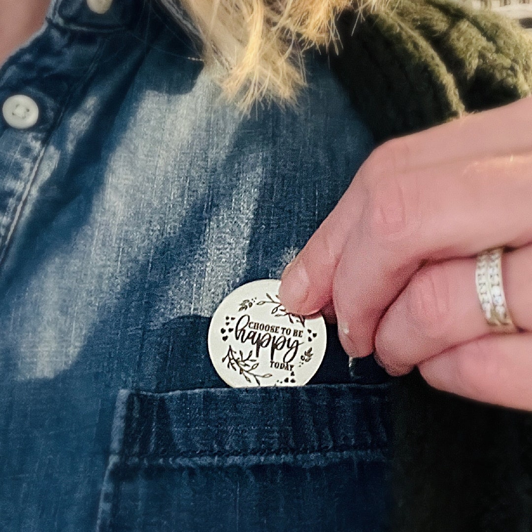 Choose to Be Happy Today Pocket Hug Token. Inspirational Reminder With ...