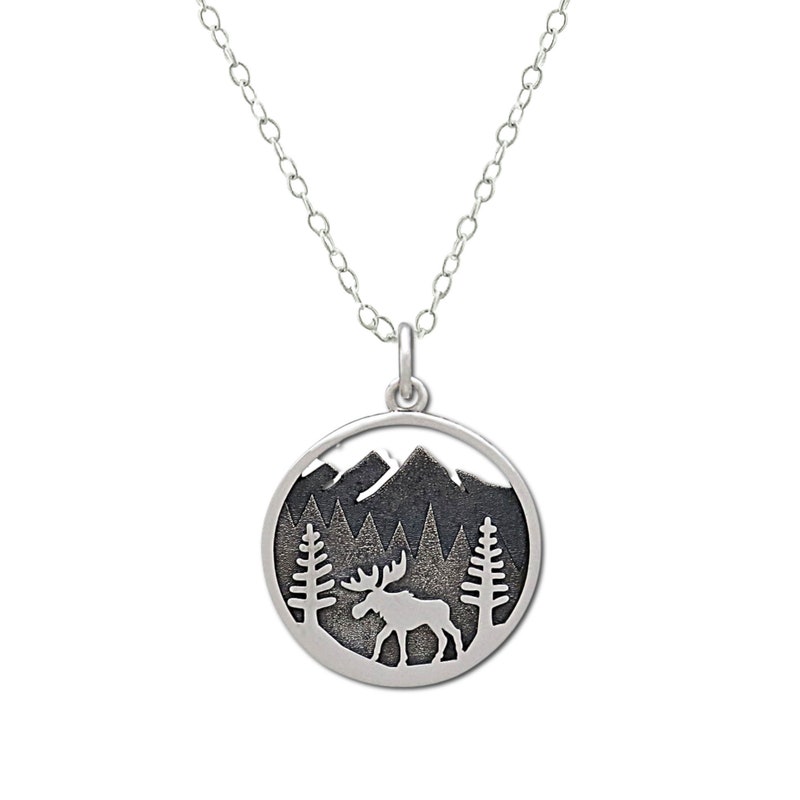 Moose Necklace - Etsy