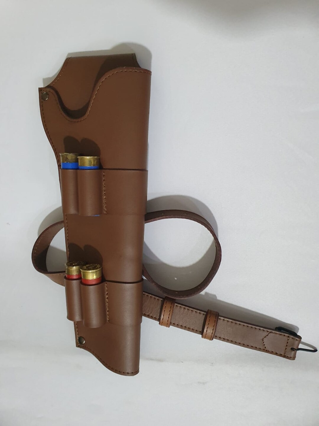 Leather Leg Holster for Saw off Shotgun Double Barrel, Prop Leather Gun ...
