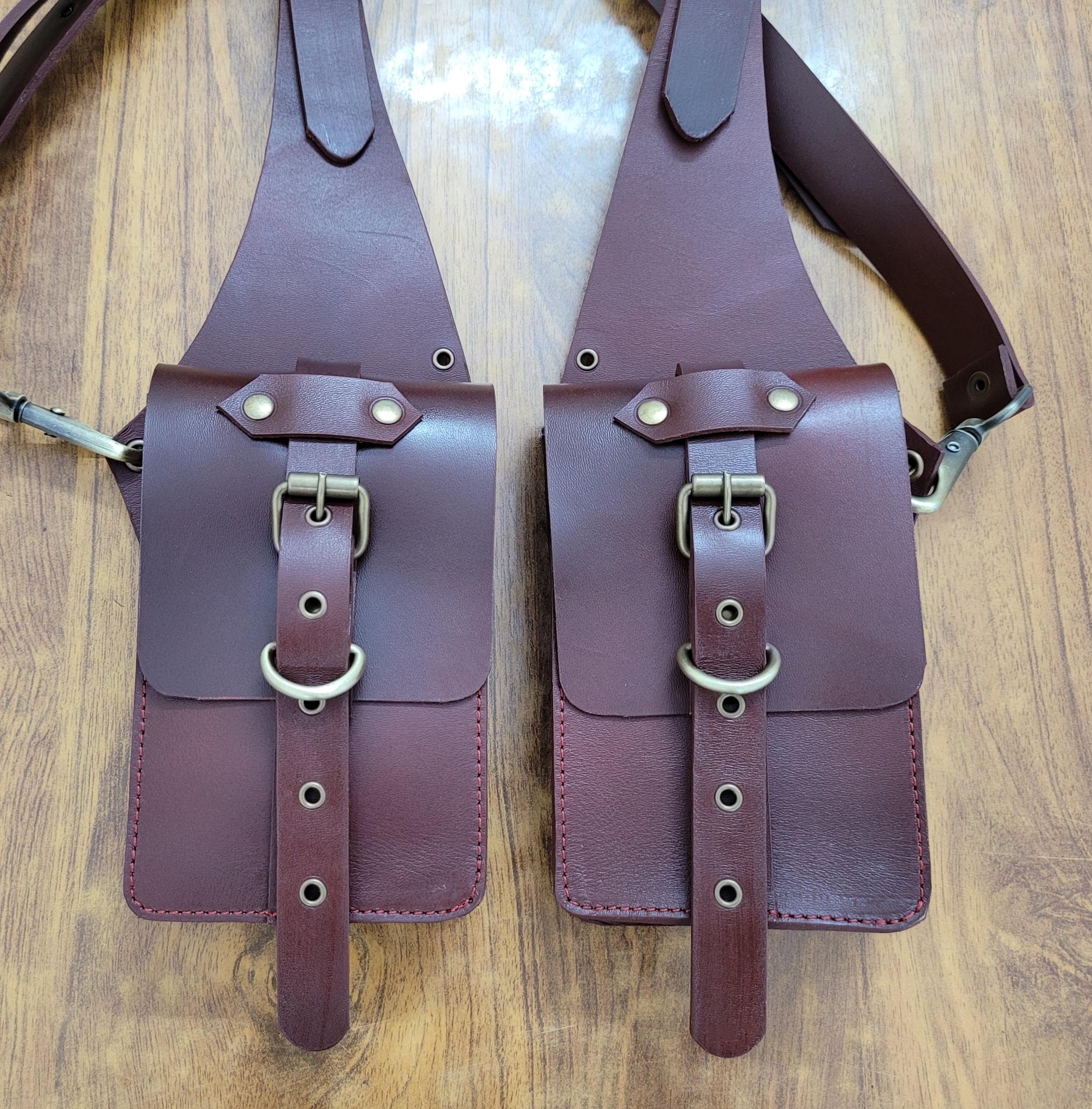 Geninun Leather Holster Bag Tan Leather Shoulder Bag Leather Festival ...