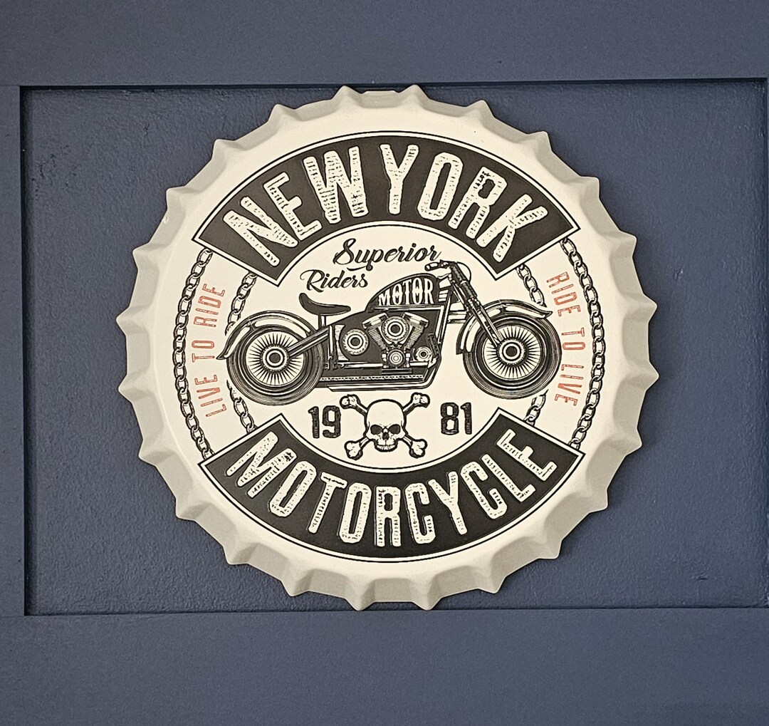 New York Plaque - Birthday Gift - - Motor Bike Enthusiast Gift ...
