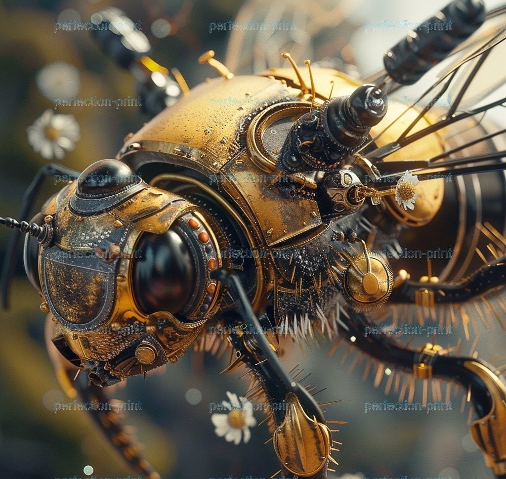 5 Steampunk Bumble Bee Digital Images - Etsy UK