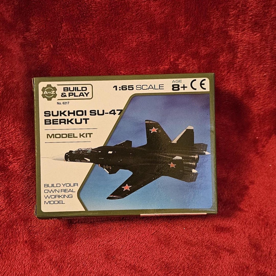 A to Z Build & Play Model Army Plane – Sukhoi Su-47 Berkut 1:65 Scale ...