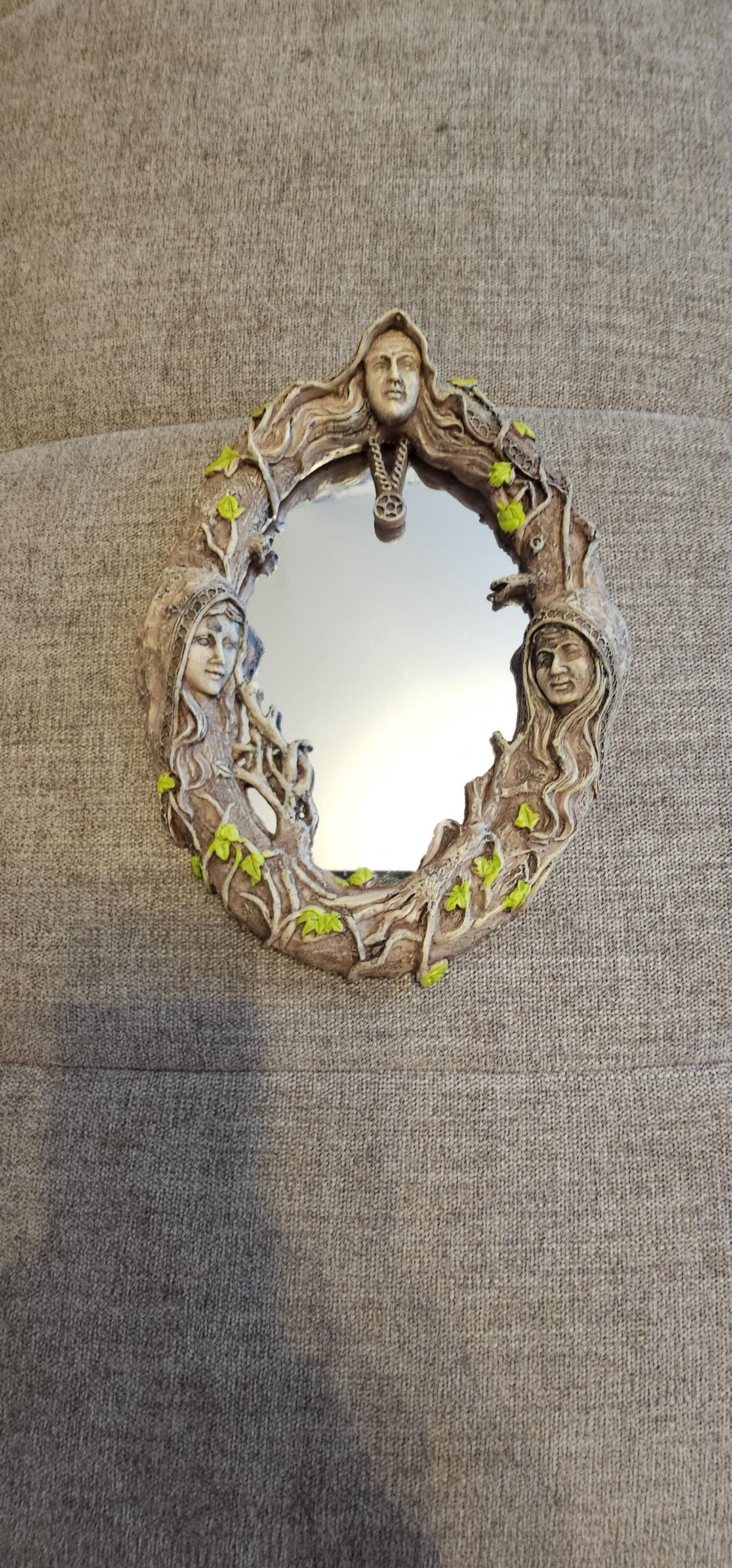 Wiccan Mirror Altar Mirror Shrine Mirror Gift for Her Witchcraft Mirror ...