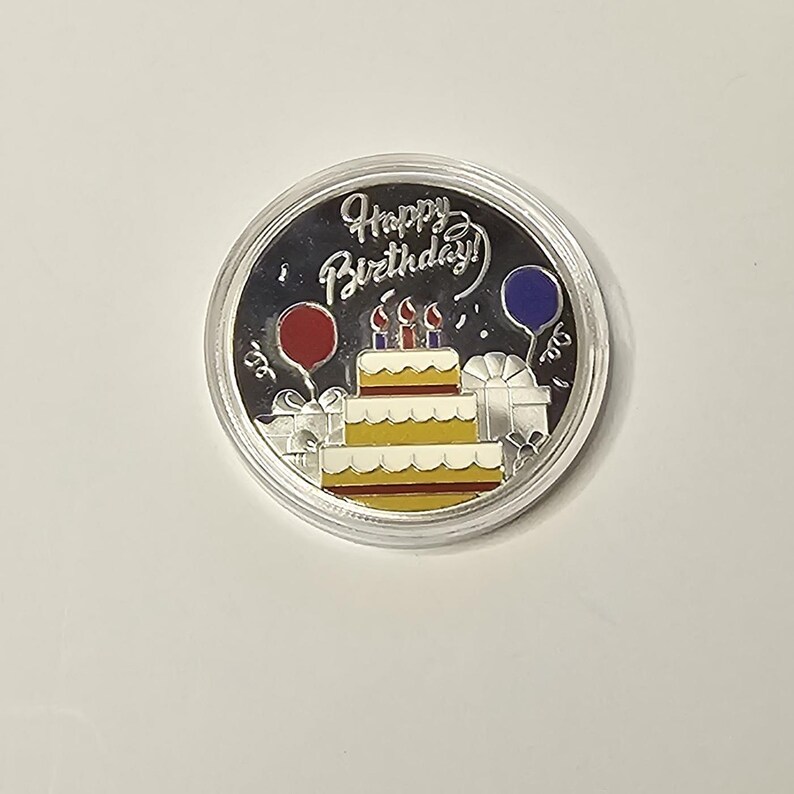 Happy Birthday Coin - Birthday Card Gift - Birthday Memento - Birthday ...