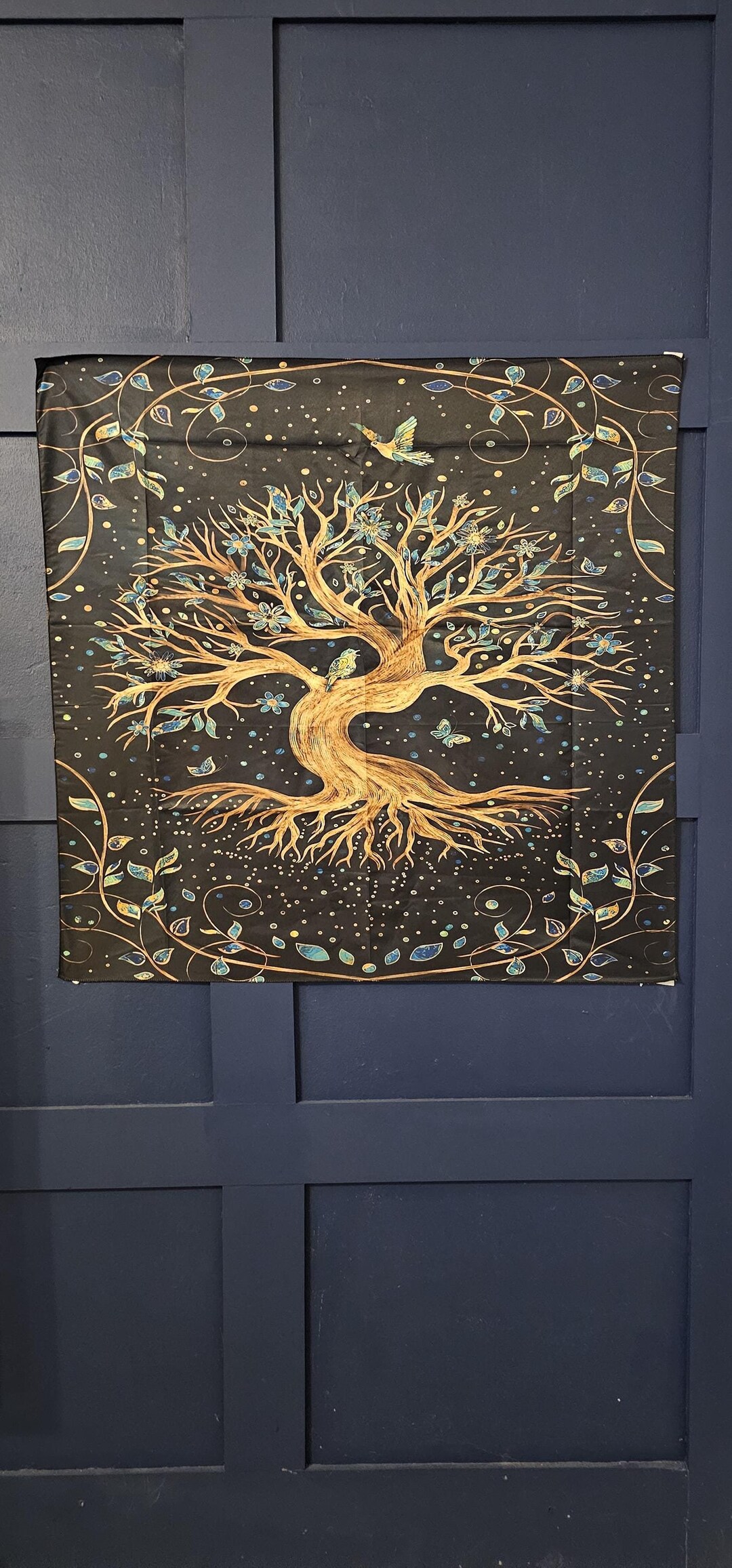 Altar Cloth Tree of Life Rustic Altar Cloth Dorm Wall Hanging Shrine ...