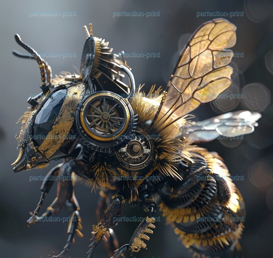 5 Steampunk Bumble Bee Digital Images - Etsy UK
